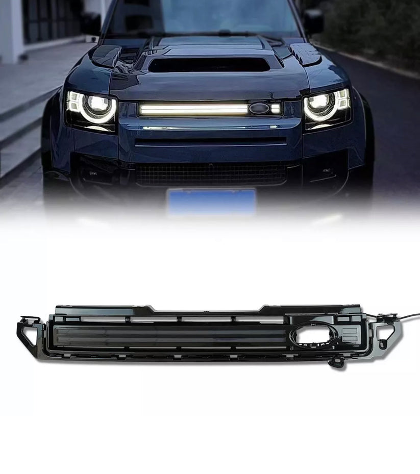 Fits Land Rover Defender 2020 Front Grille with integrated LED Bar ...